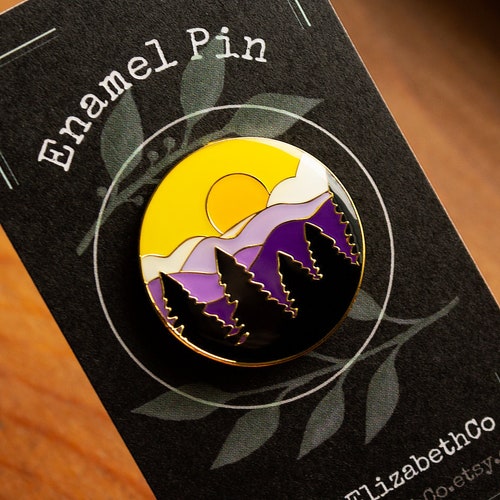 Non-binary Ribbon Pin Subtle Pride Flag Enamel LGBT LGBTQ | Etsy UK