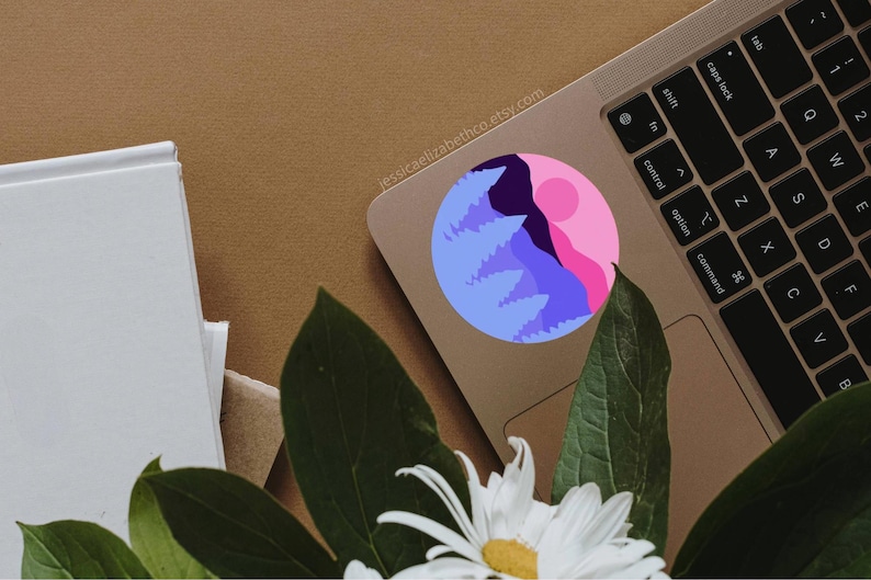 Omnisexual Pride Mountain Sticker: Subtle Omnisexual Flag, Laptop Decal ...
