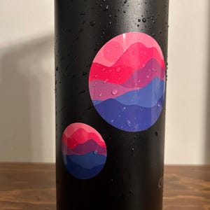 Subtle Bi Flag Sticker - Pride Sticker - Mountain Sticker - Laptop ...