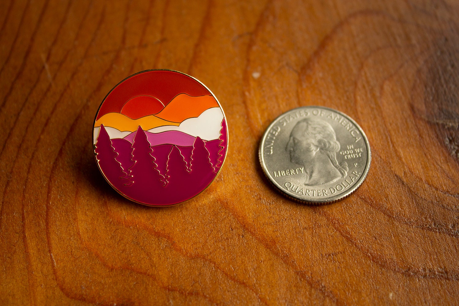 Subtle Lesbian Flag Enamel Pin Mountain Pin Enamel Cute Pin - Etsy
