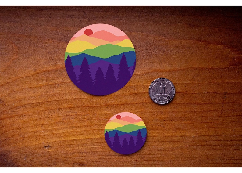 Subtle LGBTQ Flag Sticker Pride Sticker Rainbow Sticker - Etsy