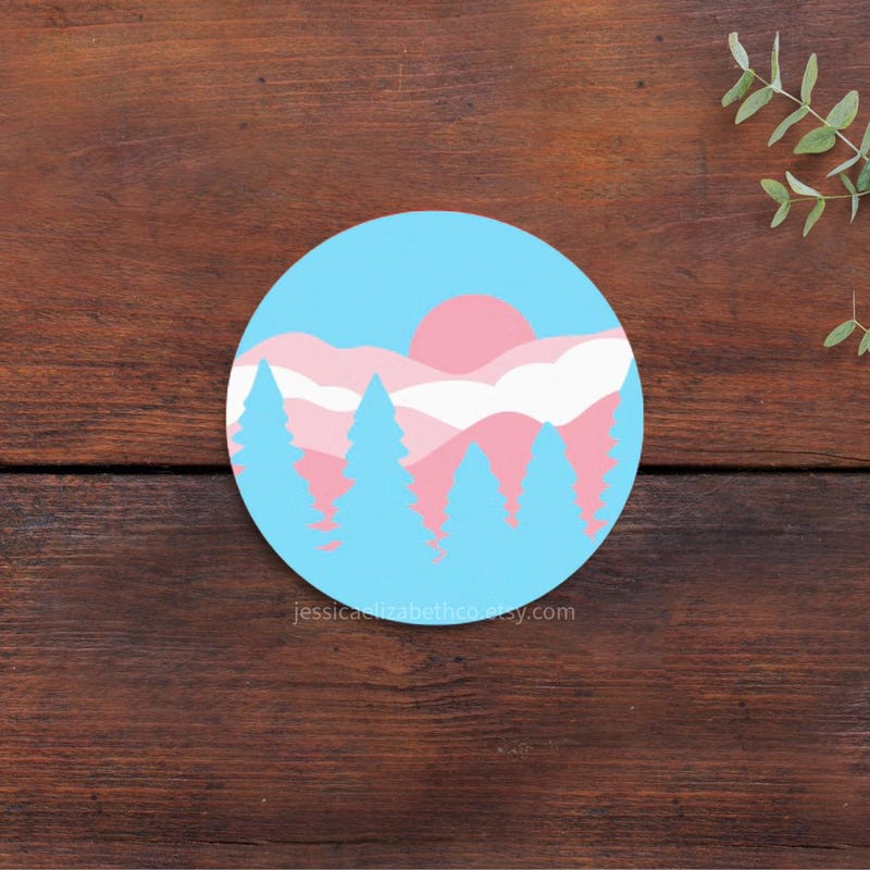 Trans Flag Sticker Subtle - Etsy