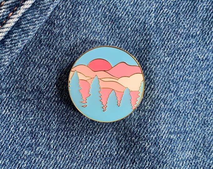 Subtle Transgender Flag Enamel Pin Mountain Pin Pride Pin Enamel Cute Pin Set Pins Laple Pin ...