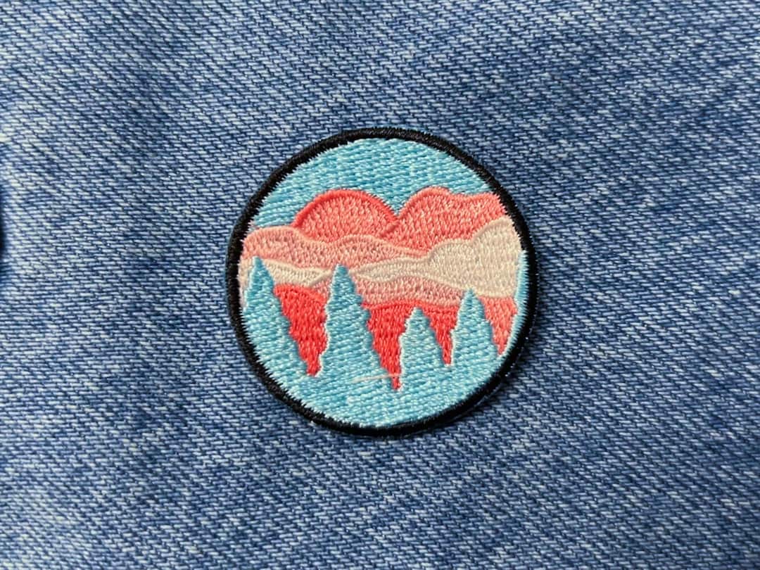 Transgender Pride Patch: Subtle LGBTQ+ Embroidered Mountain Scene Iron ...