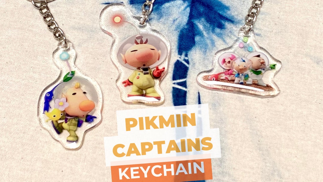 Pikmin Keychain - Olimar, Louie, Pikmin 3 Captain Set - Travel With the ...