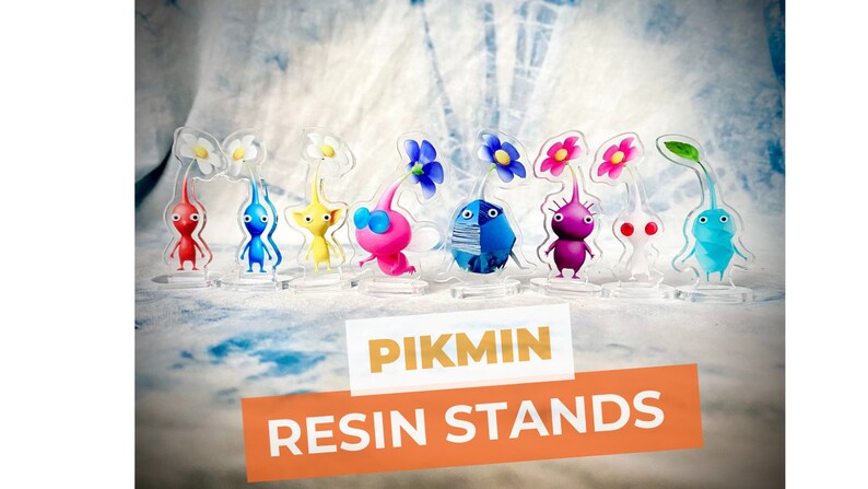 Pikmin Resin Stands Where Do Pikmin Hide in Your Home double-sided ...