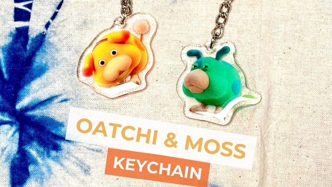 Oatchi & Moss Keychain - the Space Pups in Pikmin 4 - Etsy