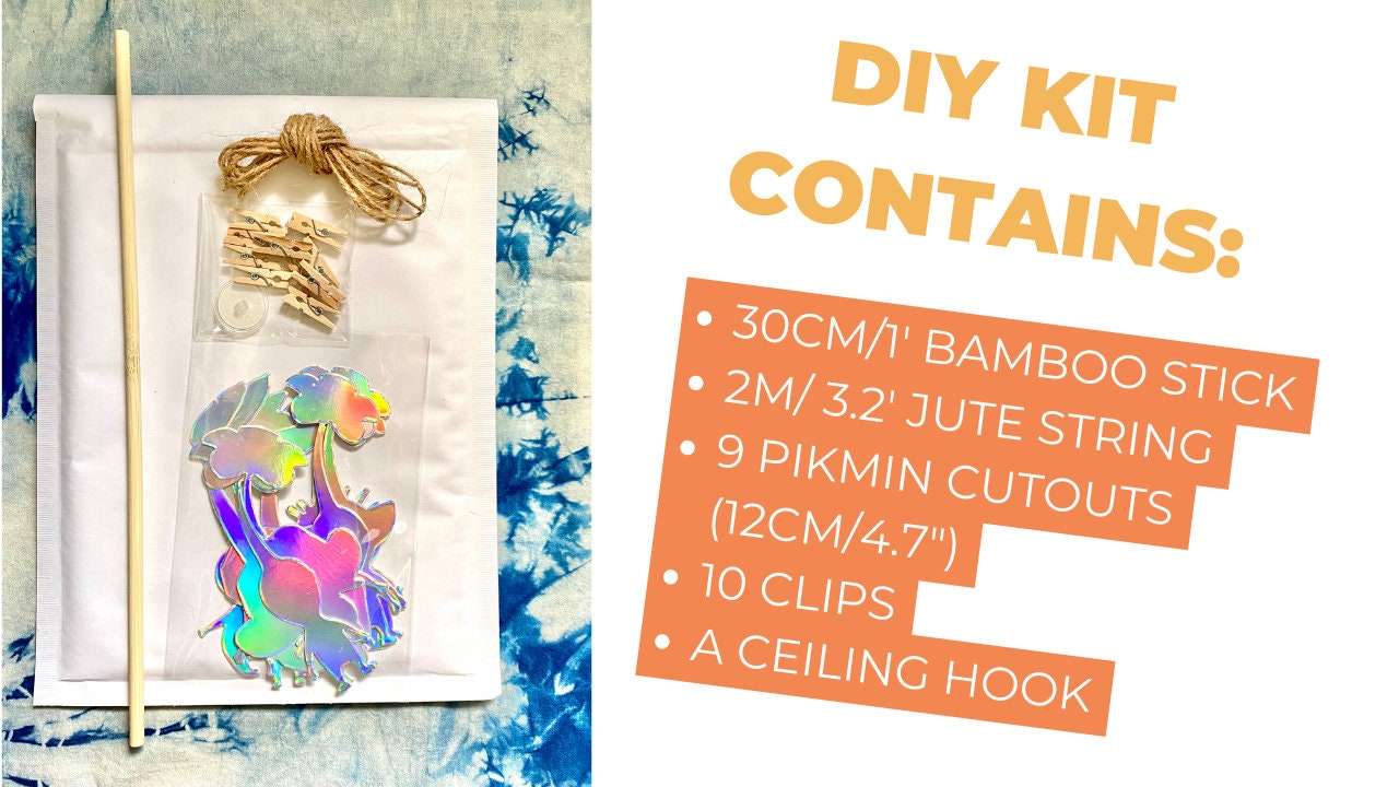 Pikmin DIY Hanging Kit the Magic of Light 9 Types of Pikmin 12cm/4.7 ...