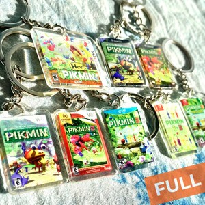 Miniature Game Case Keychain for the Pikmin Series - All 9 Types, the ...
