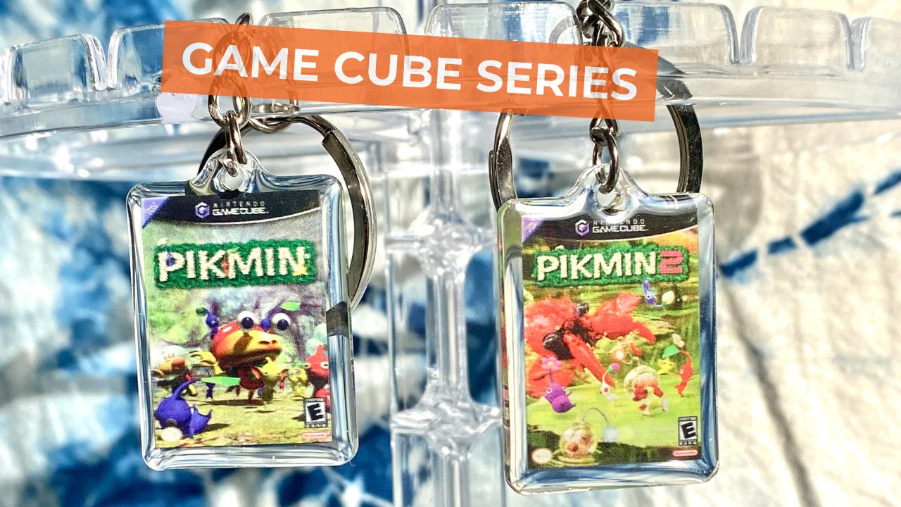 Miniature Game Case Keychain for the Pikmin Series - All 9 Types, the ...