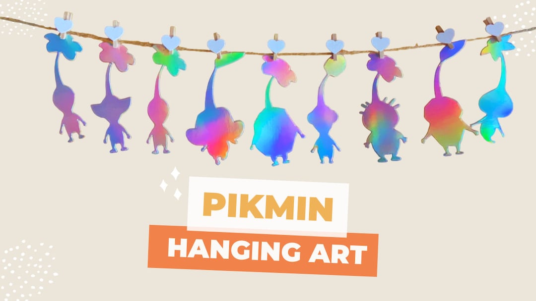 Pikmin DIY Hanging Kit - Magic of Light - Laminated Holographic Pikmin ...