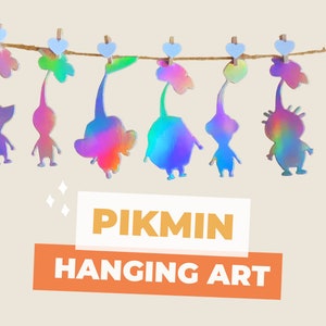 Pikmin DIY Hanging Kit - Magic of Light - Laminated Holographic Pikmin ...