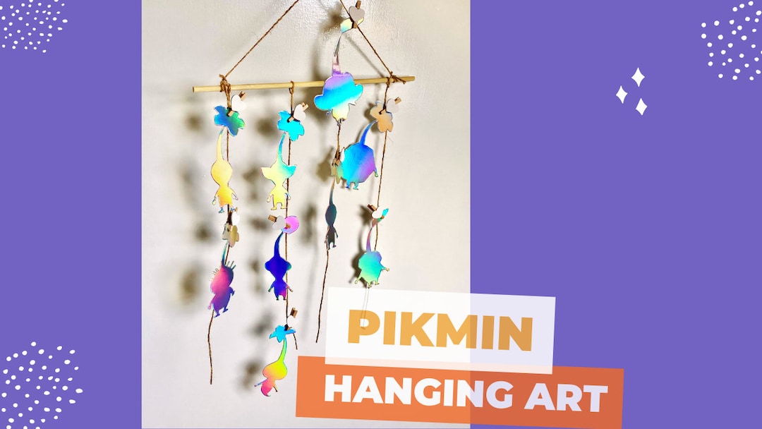 Pikmin DIY Hanging Kit - the Magic of Light - 9 Types of Pikmin- 12cm/4 ...