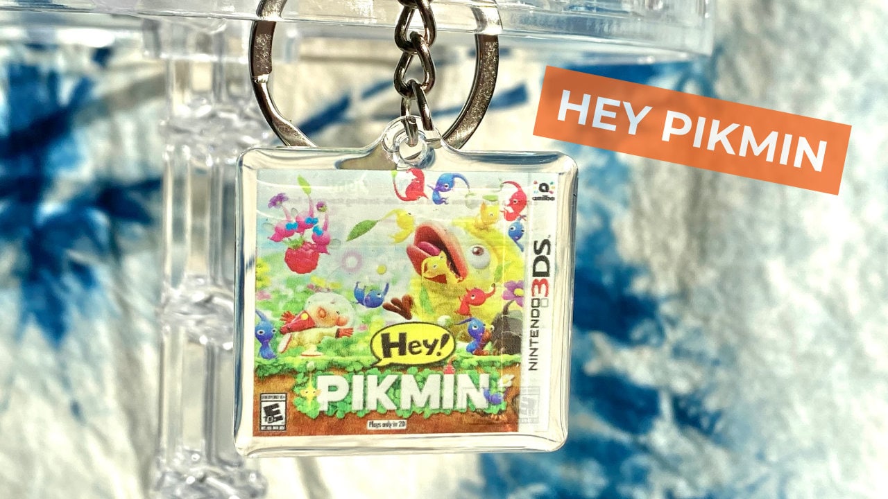 Miniature Game Case Keychain for the Pikmin Series All 9 Types, the ...