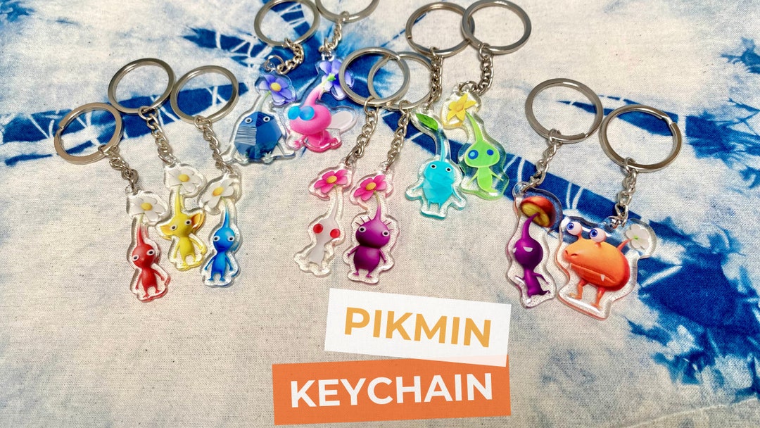 Pikmin Keychain Charm - the Complete 11 Type Set - Walk Around With ...
