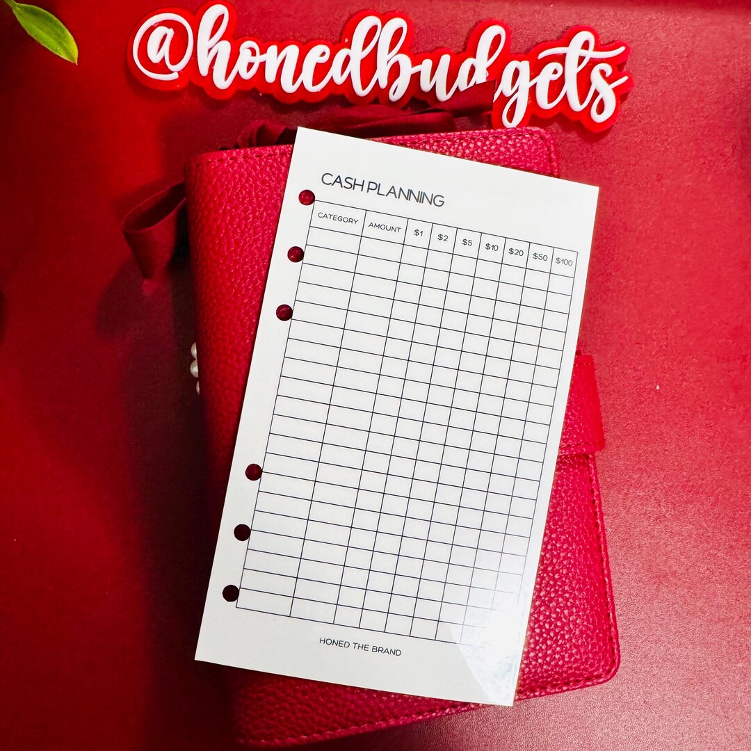 Cash Planning Sheets // Cash Stuffing Planning Sheets, Budget Sheet for ...