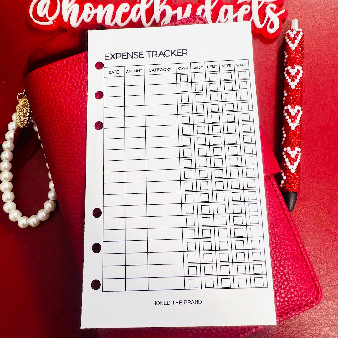 Expense Tracker // Cash Stuffing Planning Sheets, Budget Sheet for A6 ...