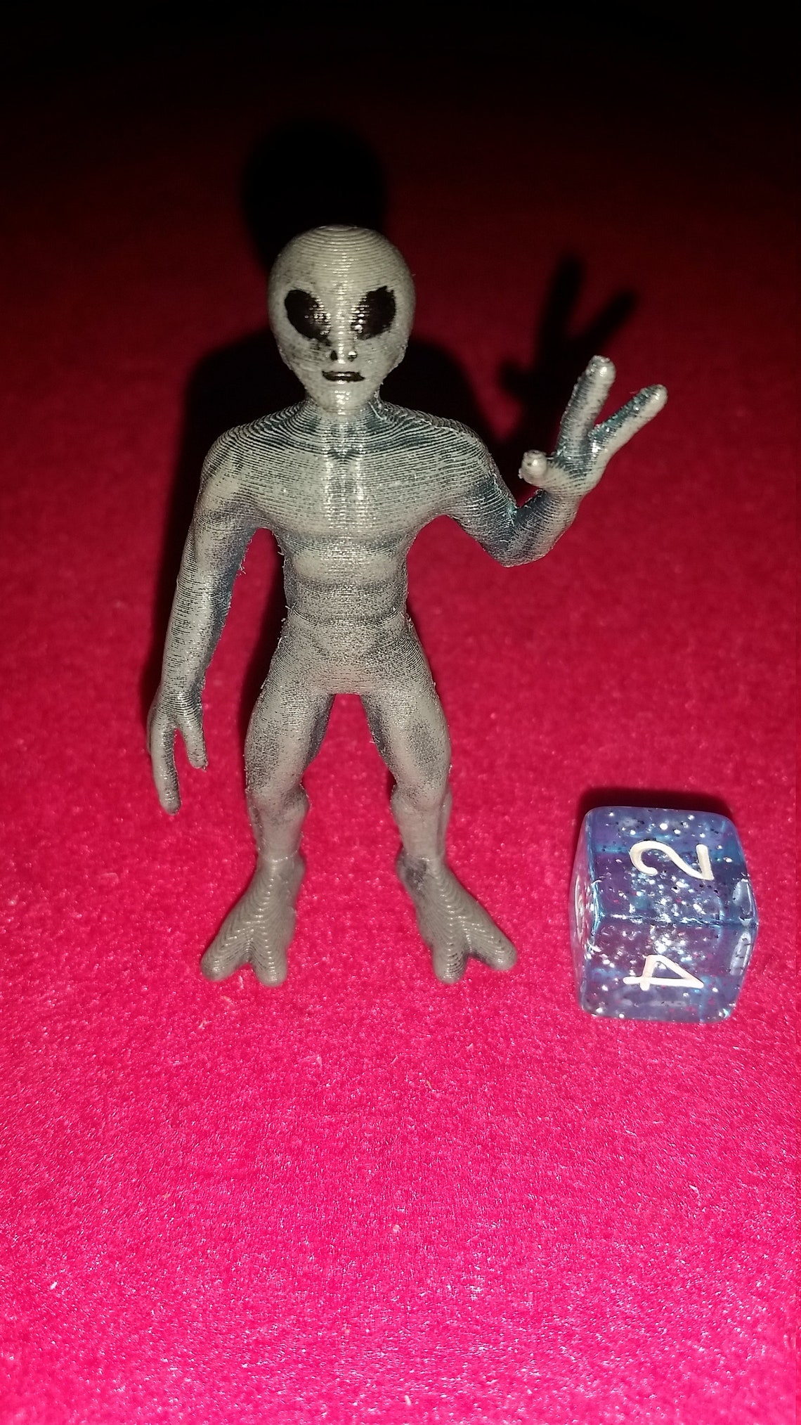 Grey Alien Sculpture 3D Printed and Hand Painted Figurine - Etsy