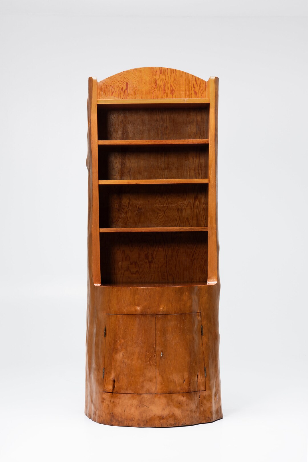 Primitive Tree Trunk Cabinet / Bar - Etsy