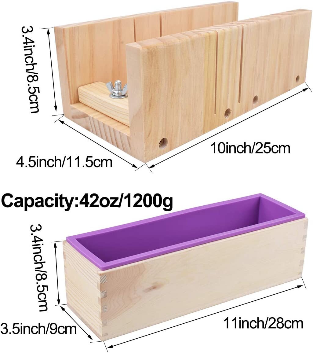 Silicone Soap Molds 5 Pcs Rectangular Wooden Silicone Soap - Etsy