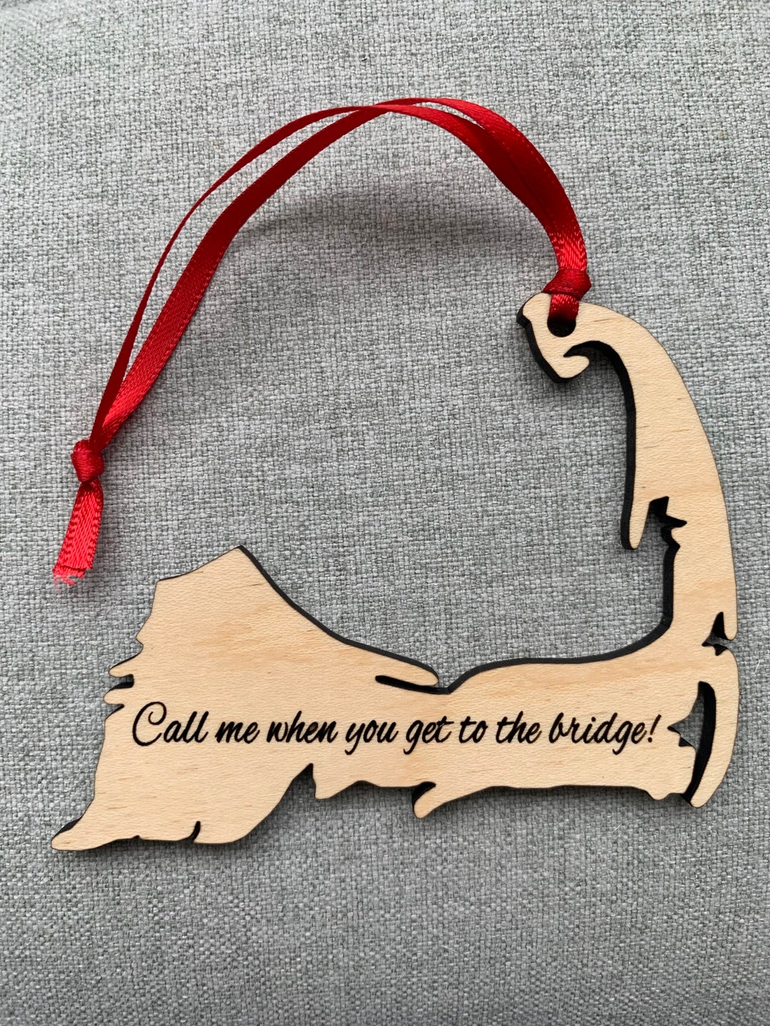 NEW call Me When You Get to the Bridge Cape Cod Outline Ornament ...