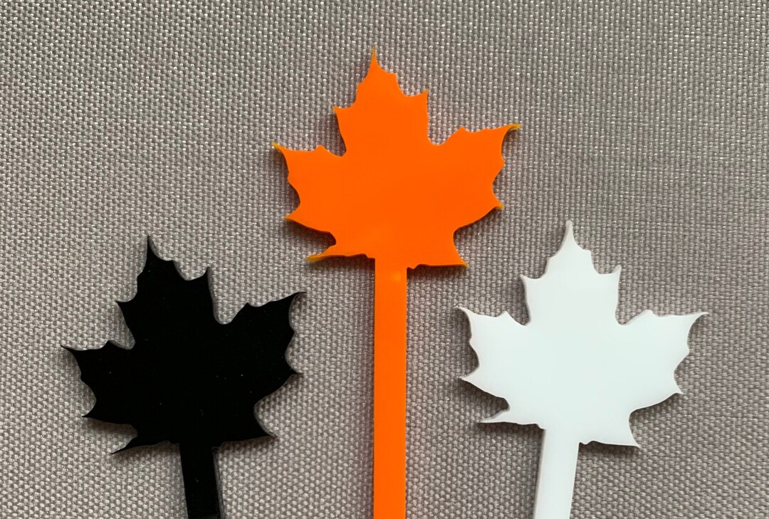 Halloween Acrylic Leaf Drink Stirrers/swizzle Sticks! Tall & Short ...