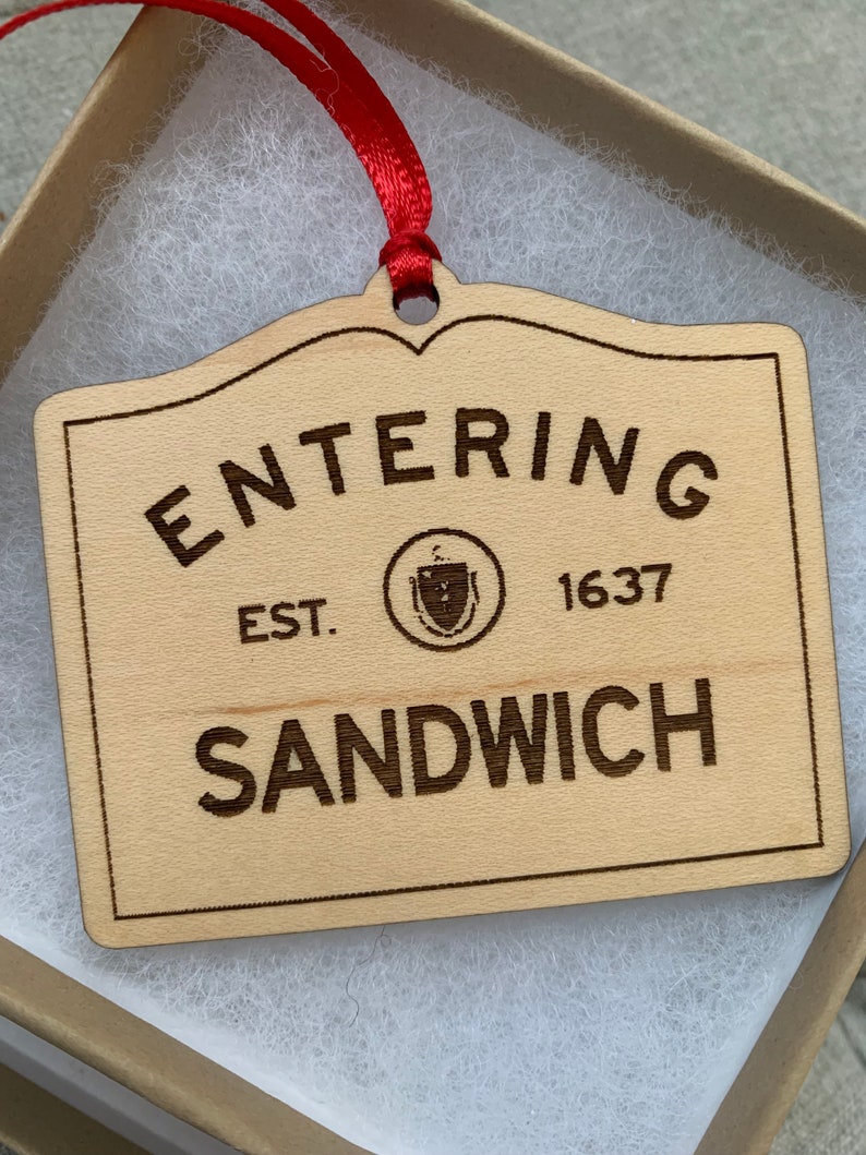 Cape Cod Town Sign Ornaments. All Towns Available. Fully - Etsy