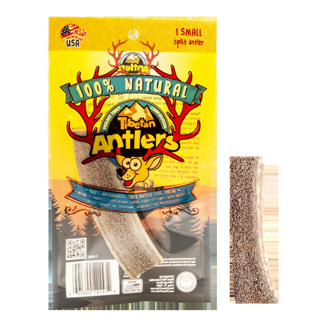 Sliced Small Antler Dog Treat Natural Split Elk Chew for Small Breeds ...