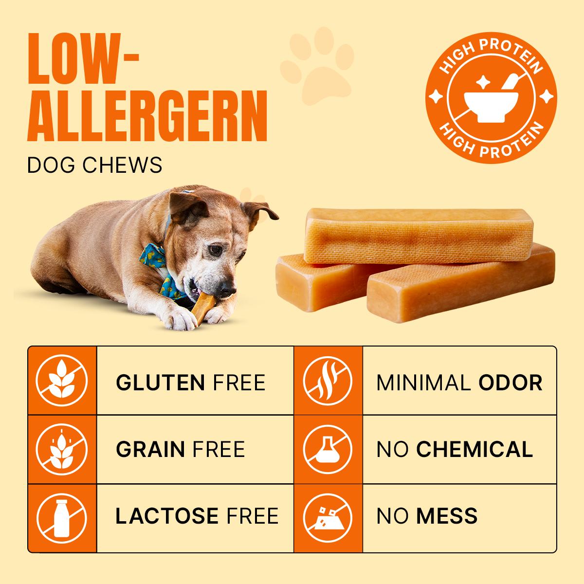 Jumbo Himalayan Yak Cheese Dog Chews – Long Lasting Natural High ...