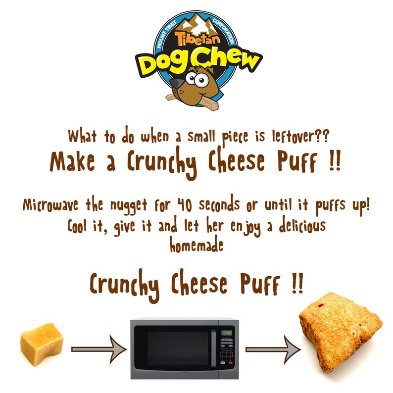 Yak Cheese Puffs | All Natural Crunchy Dog Treats | Gluten-free, Long ...