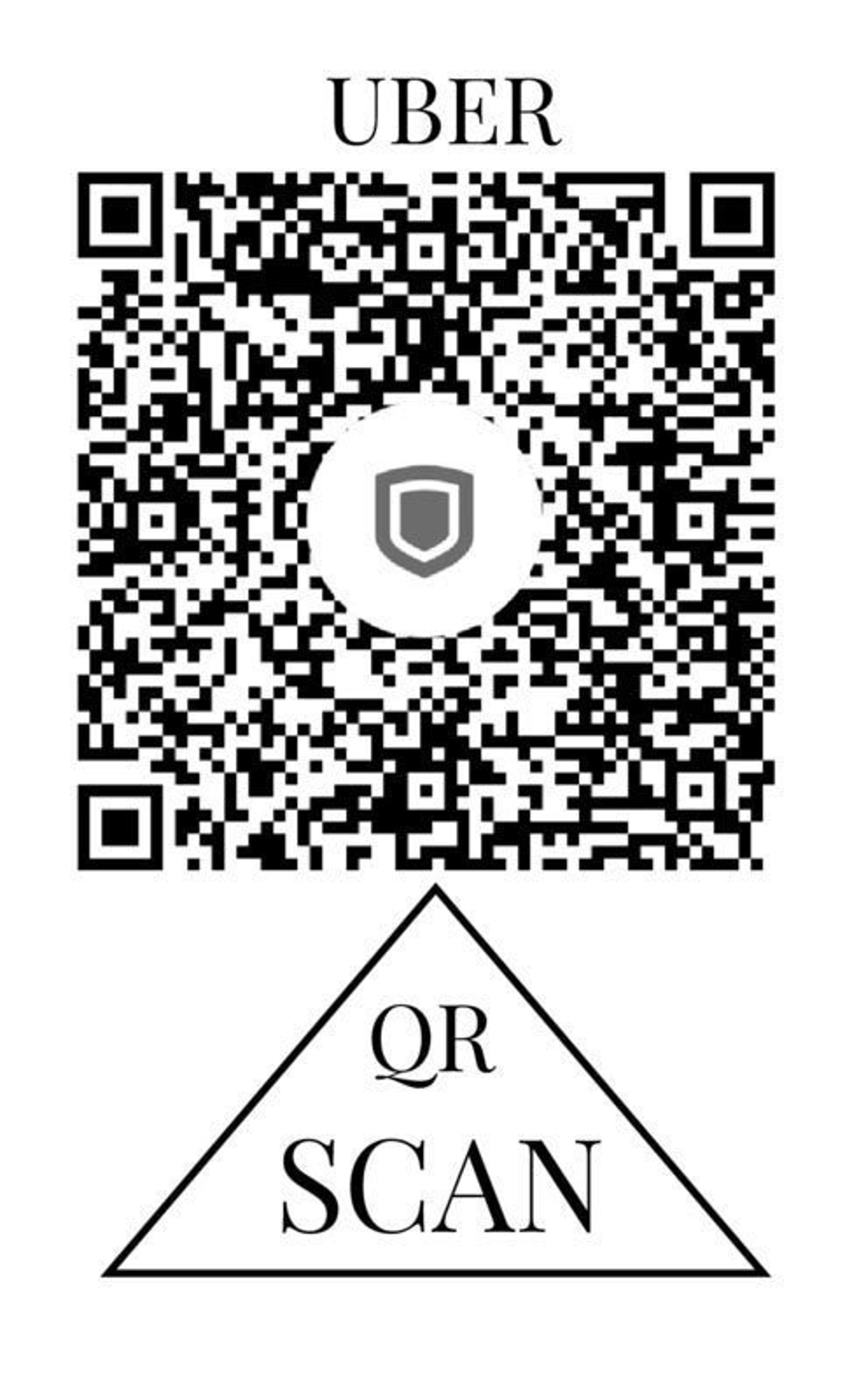 Custom printed UBER / Lyft QR code stickers. Weatherproof | Etsy