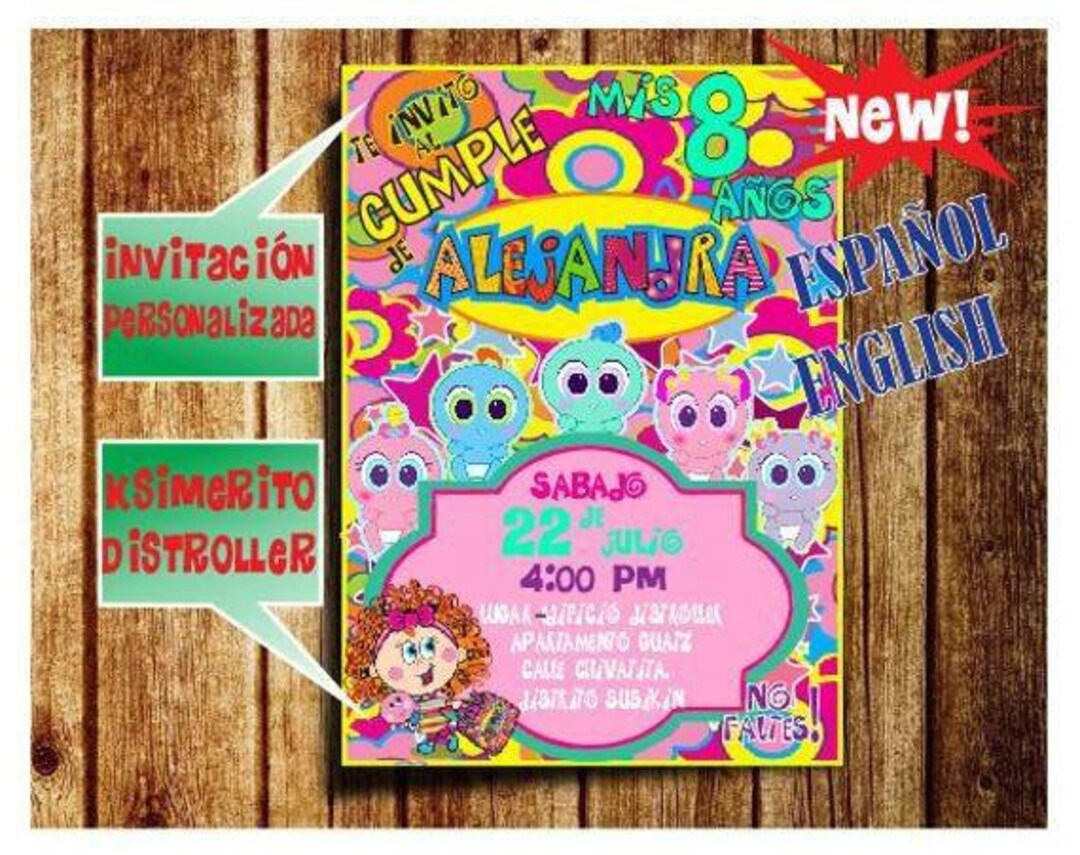 Distroller ksimeritos ksimerito invitación digital personalizada - Etsy ...