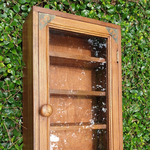 Small Wall Display Cabinet 2 Door Shelf Case Wall Hanging - Etsy