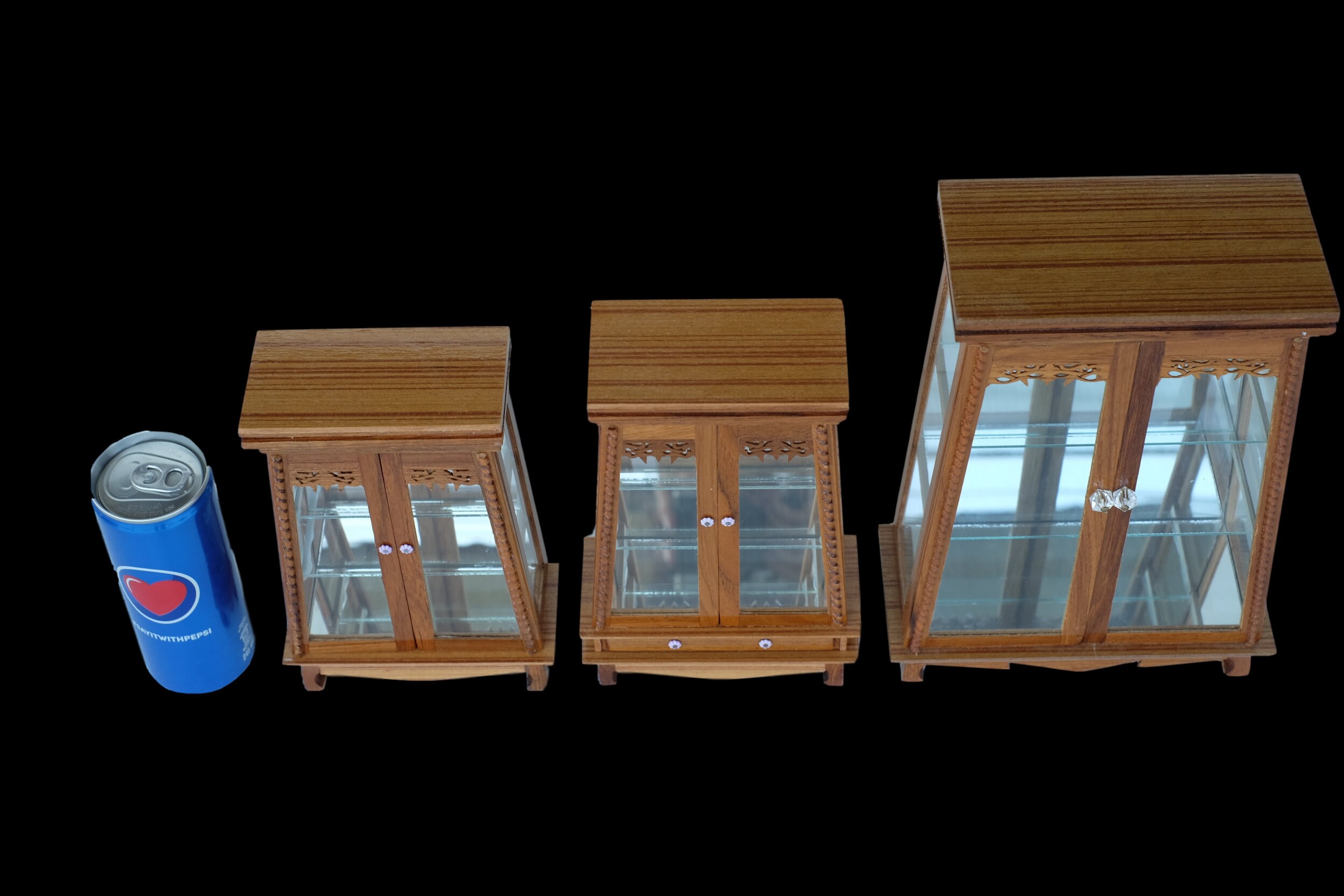 Small Curio Cabinet Style A & Glassed Display Cabinet Case - Etsy Australia