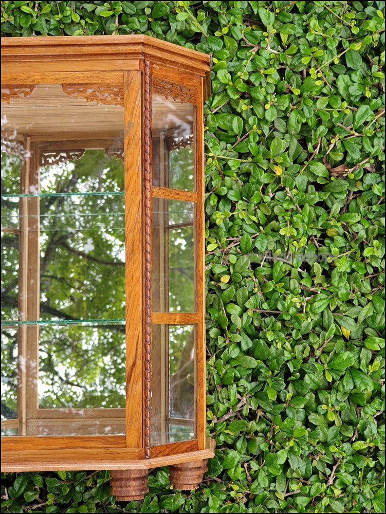 Small Curio Cabinet 6 Square & Glassed Display Cabinet Case | Etsy