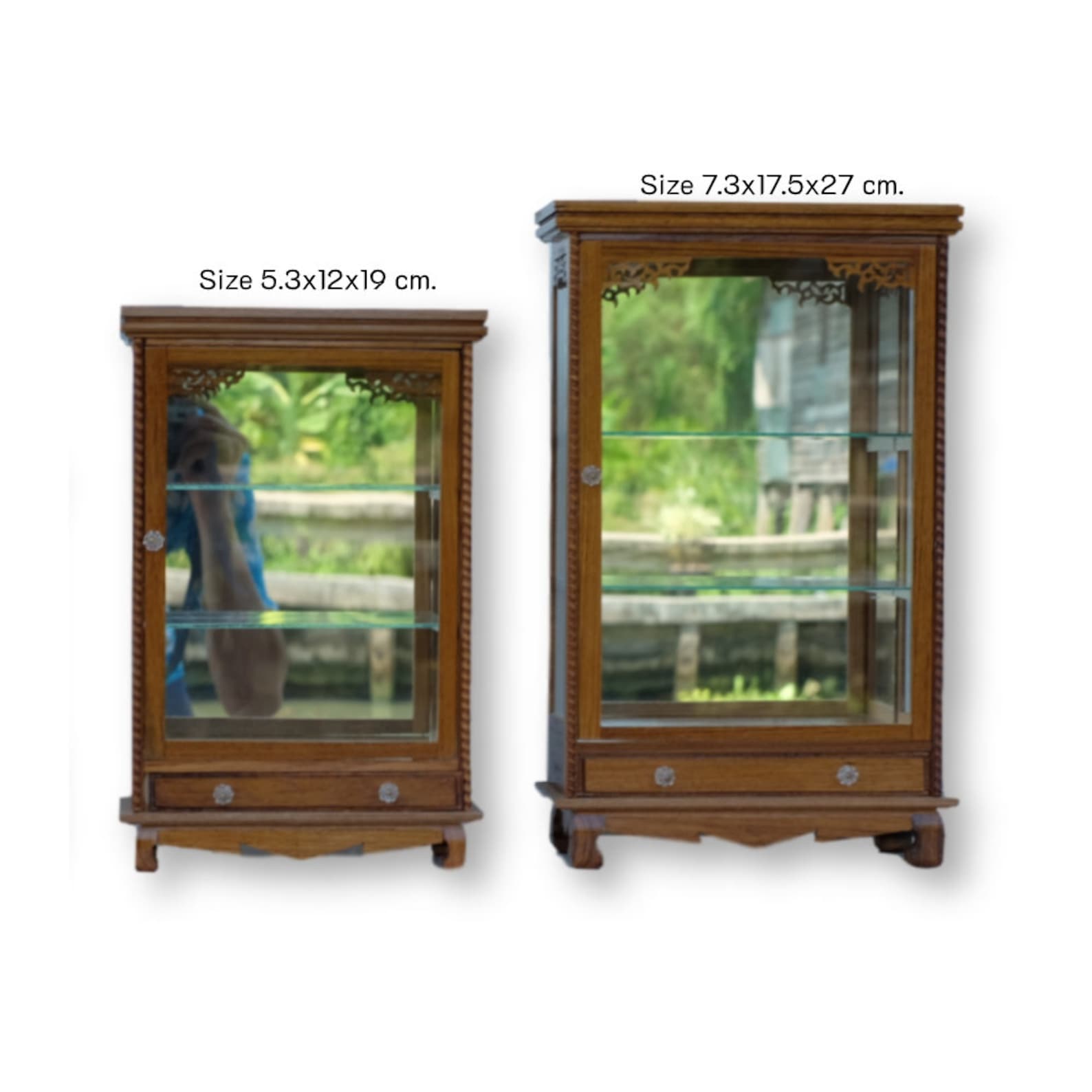 Small Glass Display Cabinet Curio Case Small Toys Miniature | Etsy