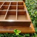 Wooden 30 Compartment Display Box Storage Box Small Organizer Box ...