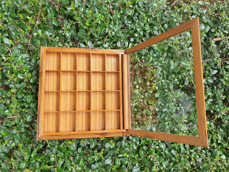 Wooden 20 Compartment Display Box Storage Box Rock Organizer | Etsy