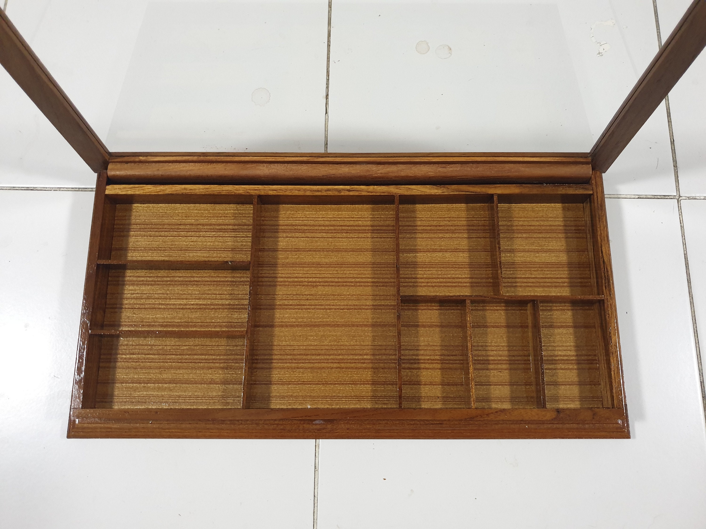 Wooden 9 Compartment Display Box Ring Earing Box Collection | Etsy