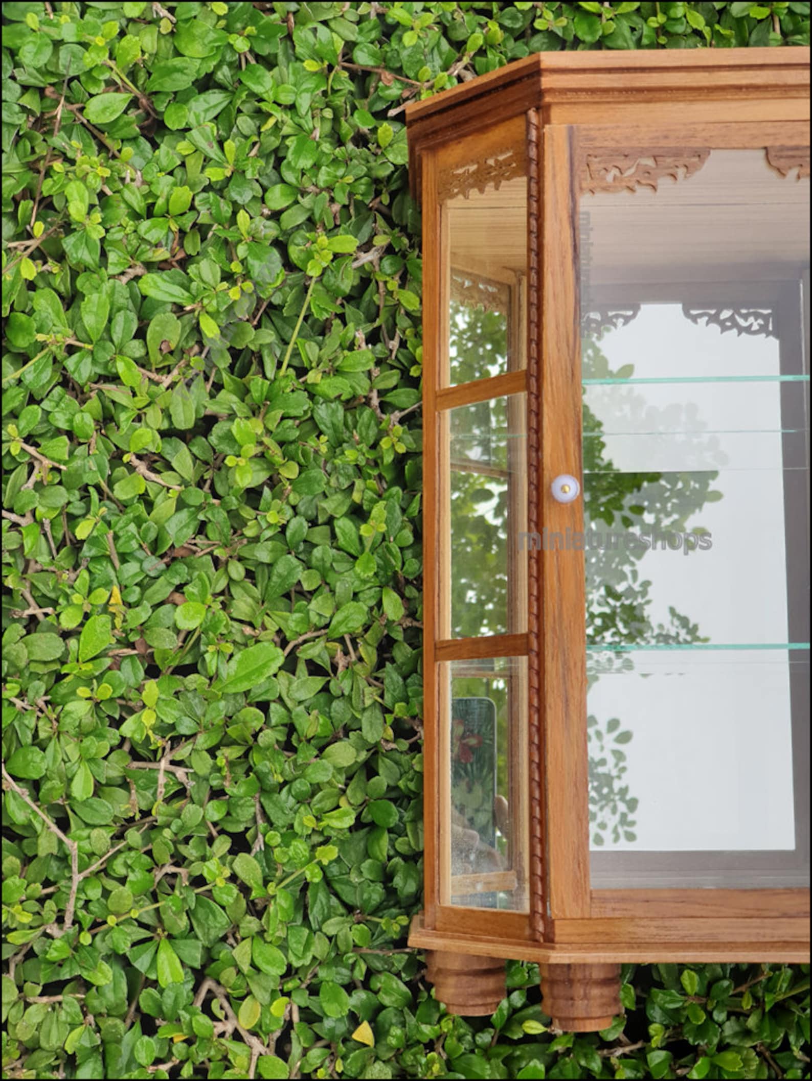 Small Curio Cabinet 6 Square & Glassed Display Cabinet Case | Etsy