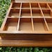 Wooden 30 Compartment Display Box Storage Box Small Organizer Box ...