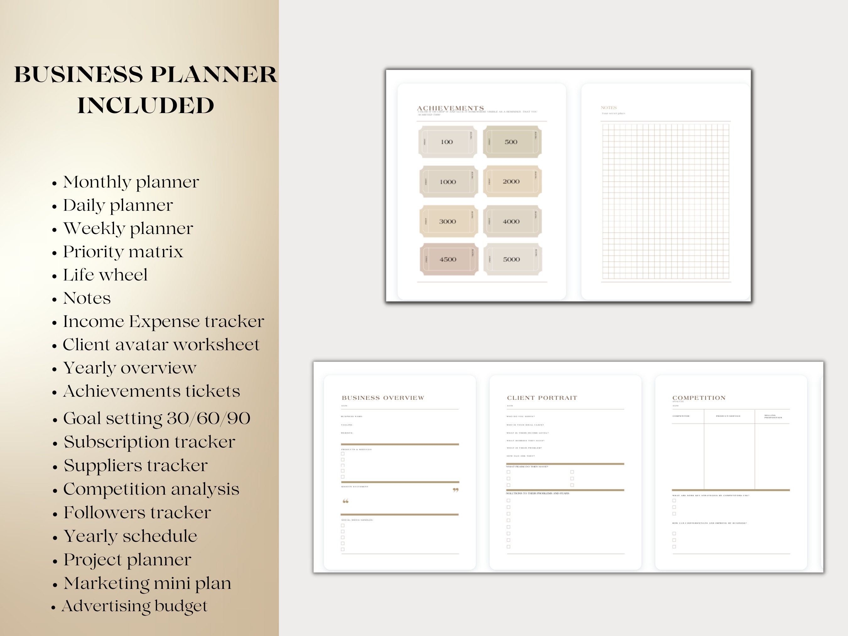 Business Planner Printable | Business Planner PDF | Business Planning ...