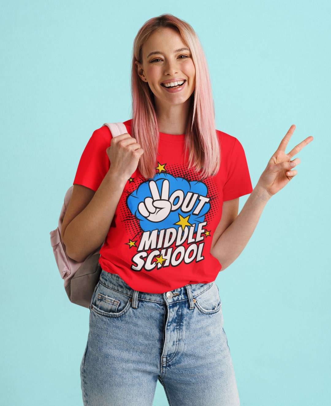 Peace Out Middle School PNG File Last Day of Middle School Student ...