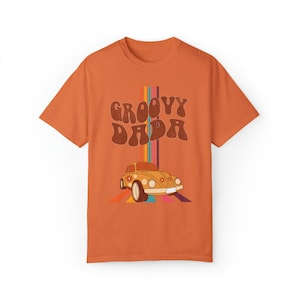 Retro Groovy Dada T-shirt, Hippie Daddy 60s 70s Inspired Retro Boho Dad ...