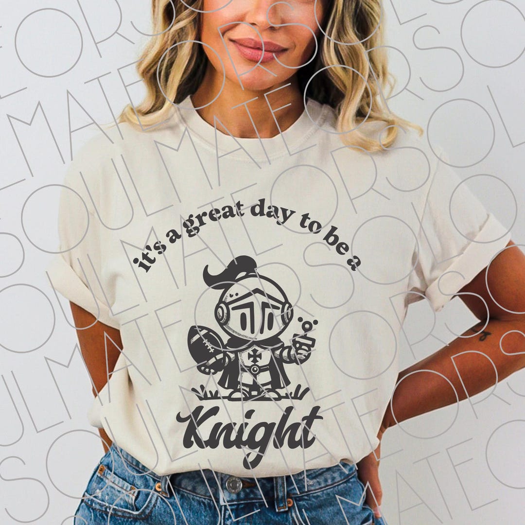 Knights PNG, Game Day Retro Sports Knight Football Shirt Sublimation ...