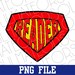 Super Reader Superhero PNG for Sublimation, Bookish Digital Download ...