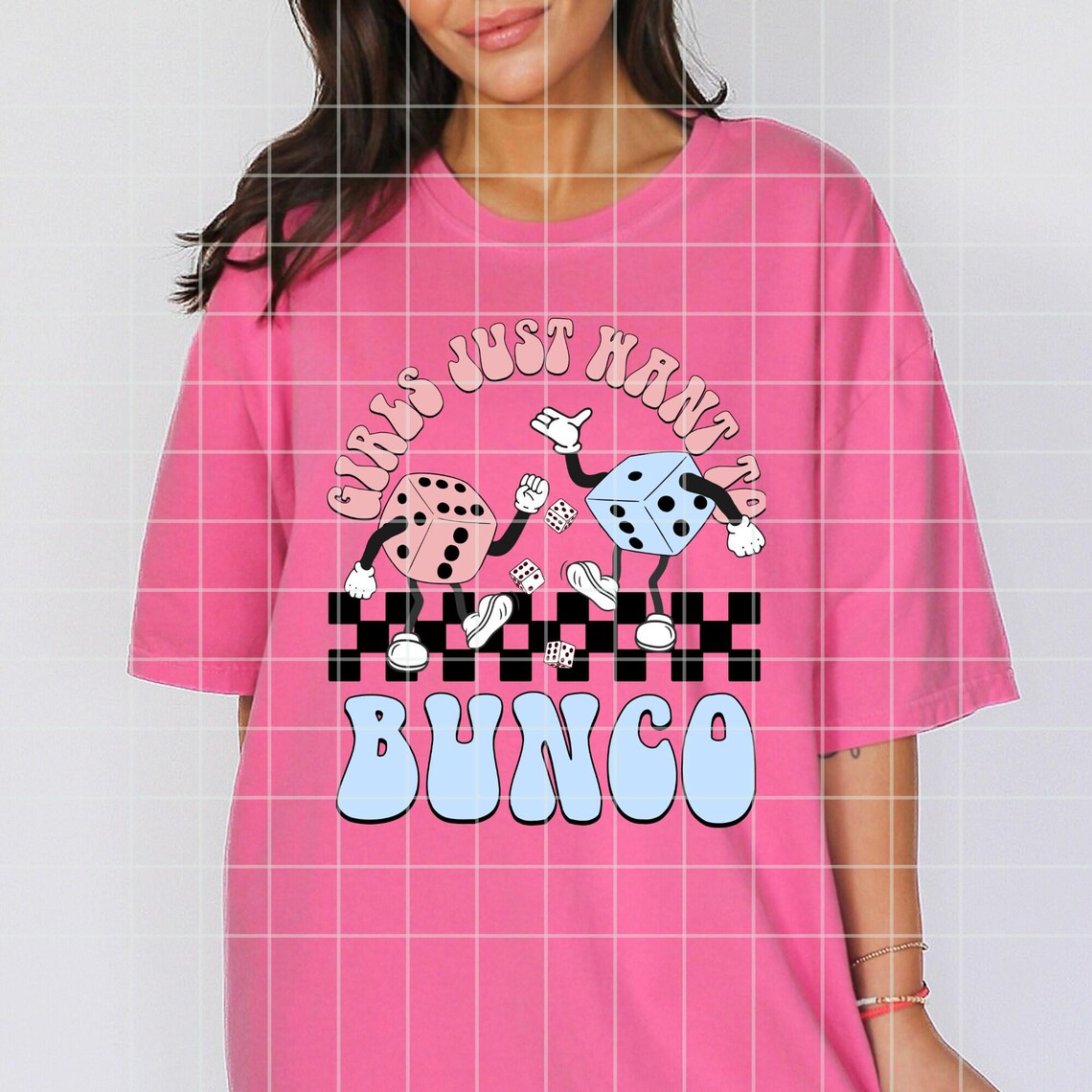 Bunco PNG File Digital Download, Groovy Bunco Printable for Women Who ...