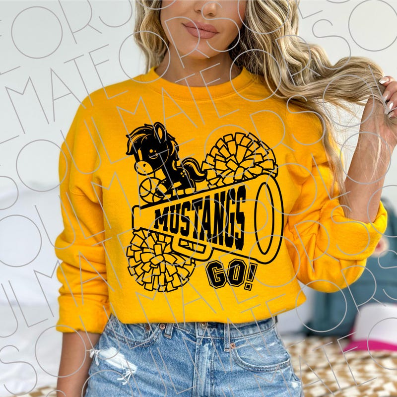 Mustang Cheer - Etsy