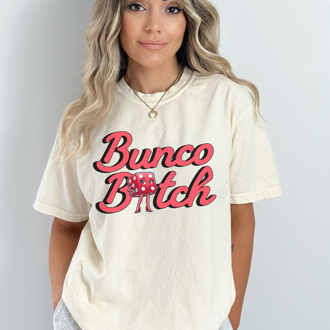 Retro Bunco T-shirt for Women Who Play Bunco Tshirt Bunco Prize for ...