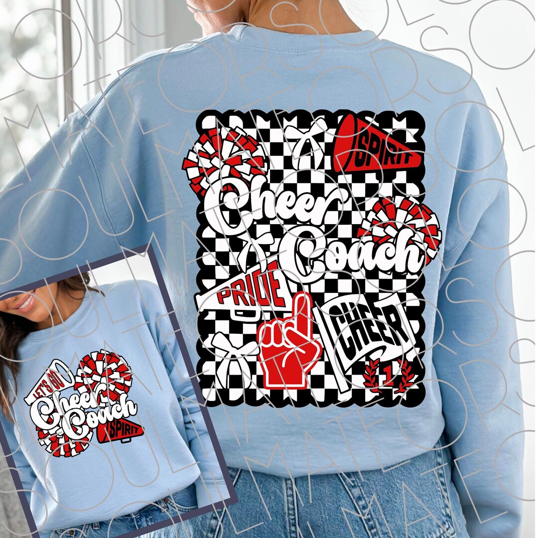 Cheer Coach Svg, Cheer Coach Png Bundle, Cheer SVG , Black Red White ...